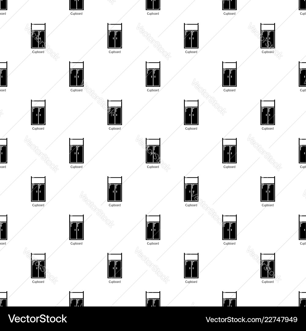 Cupboard pattern seamless Royalty Free Vector Image