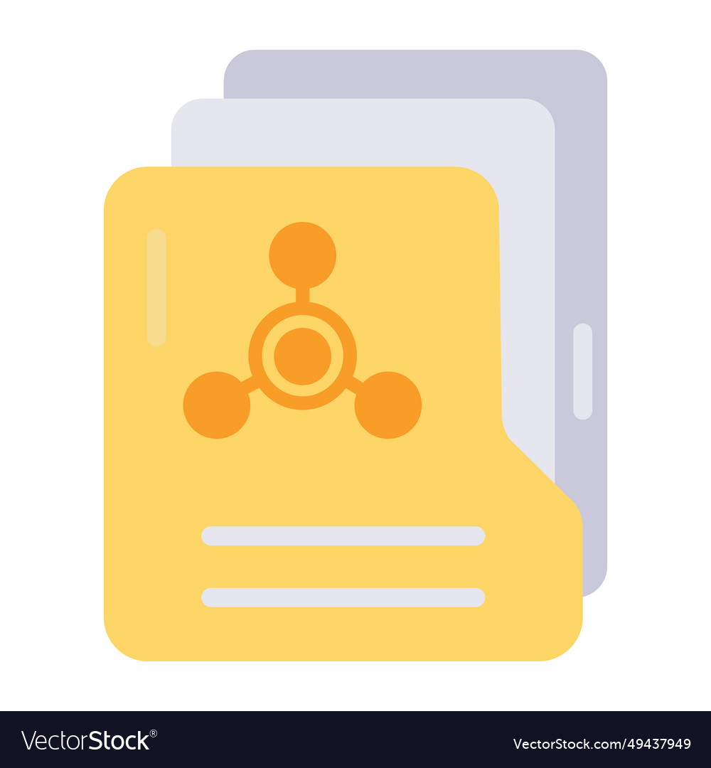 Science folder Royalty Free Vector Image - VectorStock