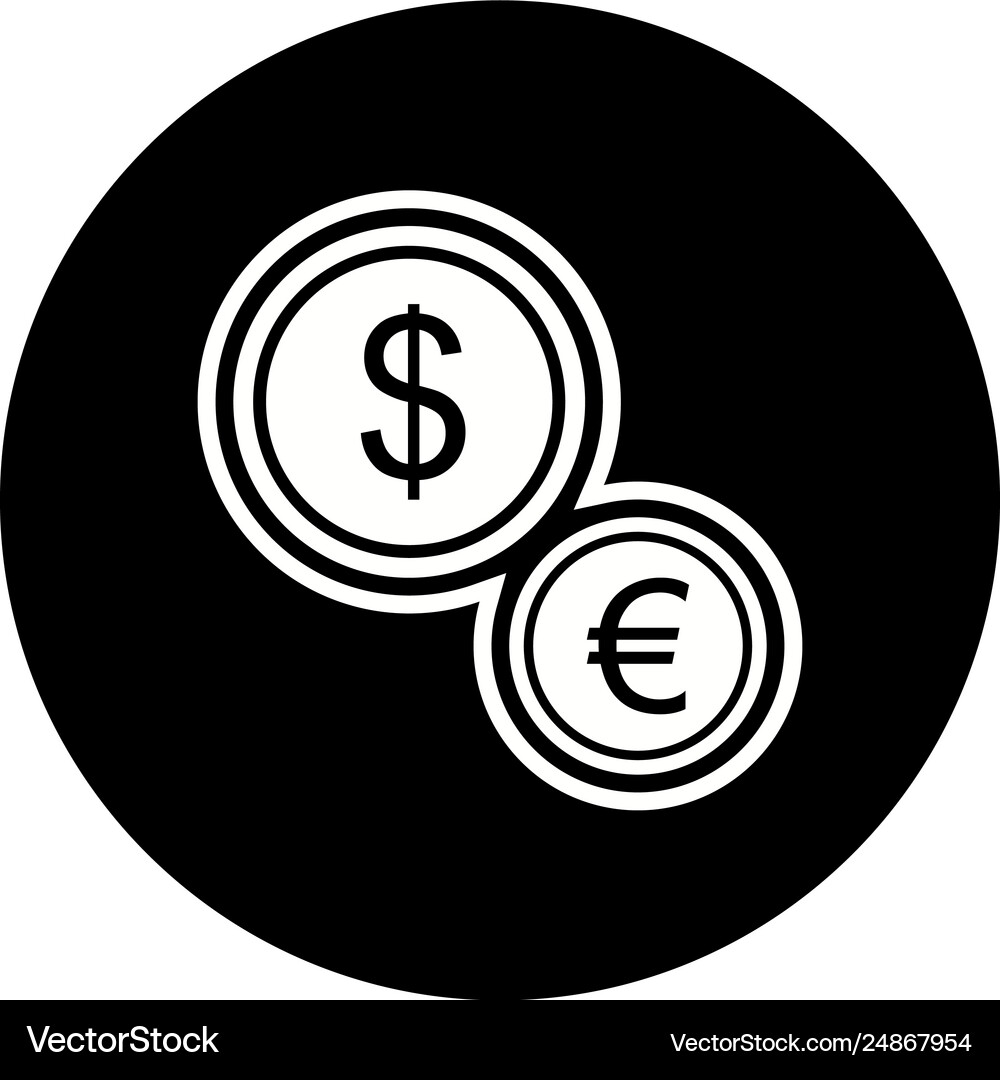Currencies icon design Royalty Free Vector Image