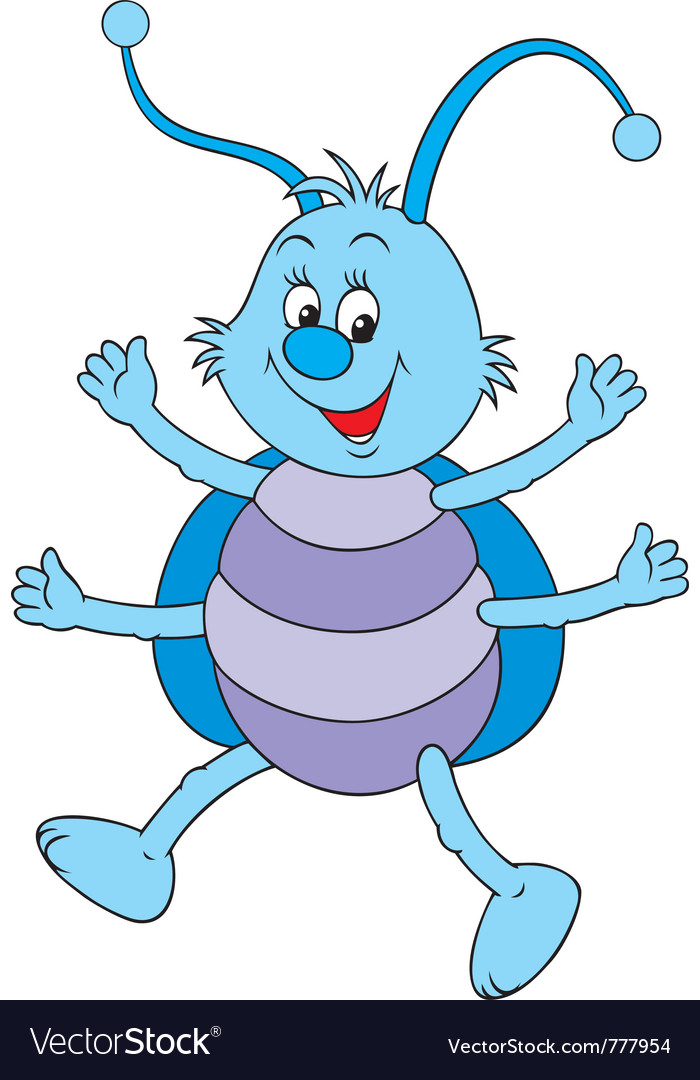 Funny bug Royalty Free Vector Image - VectorStock
