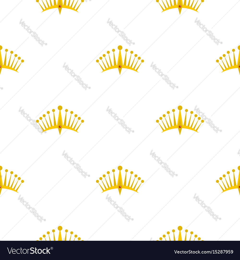 Big crown pattern flat Royalty Free Vector Image