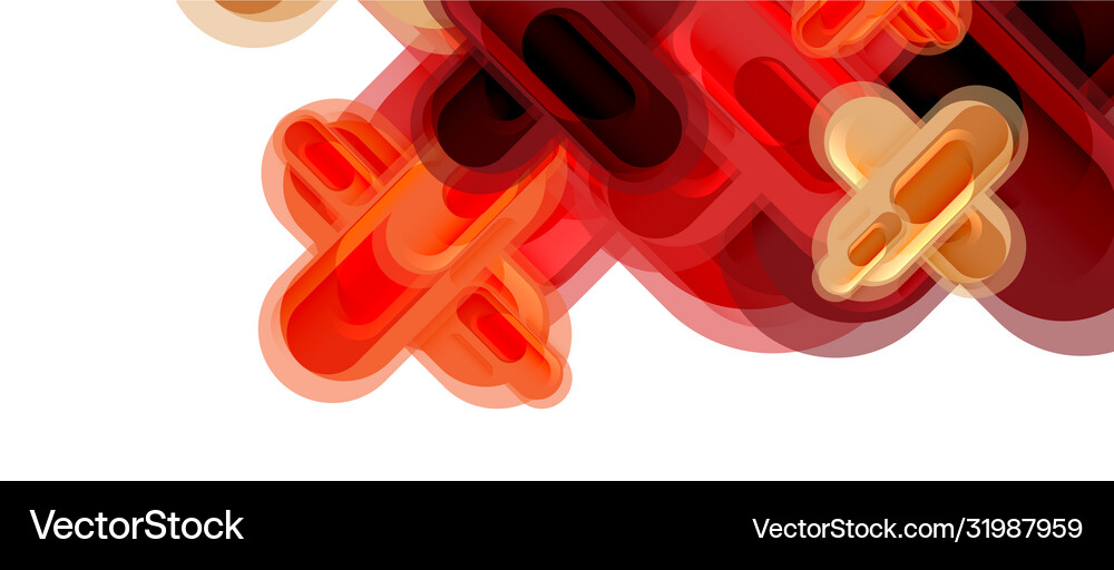 Modern glass cross shape abstract Royalty Free Vector Image