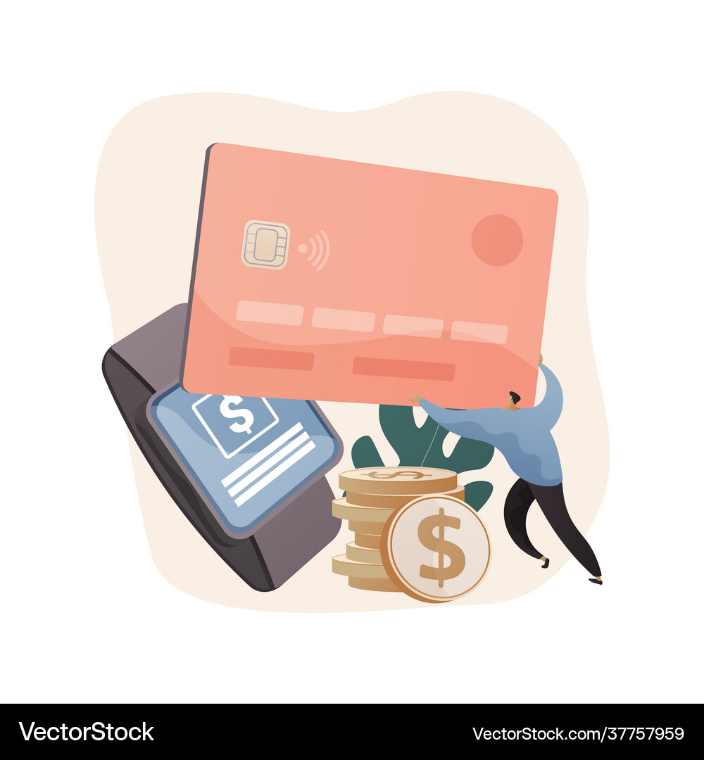 Smartwatch payment abstract concept Royalty Free Vector