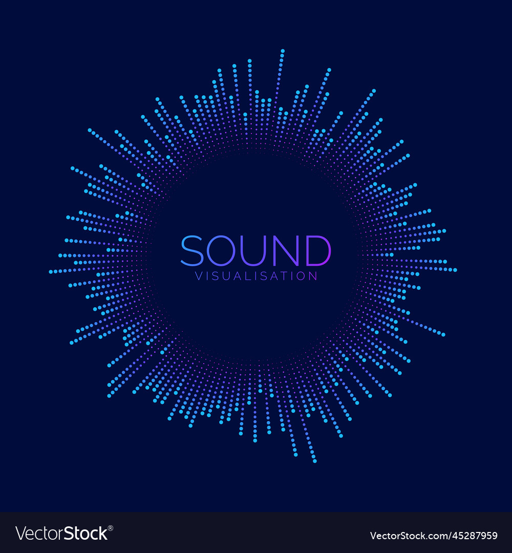Soundwave Visualizer - Pixel Music Royalty Free Vector Image