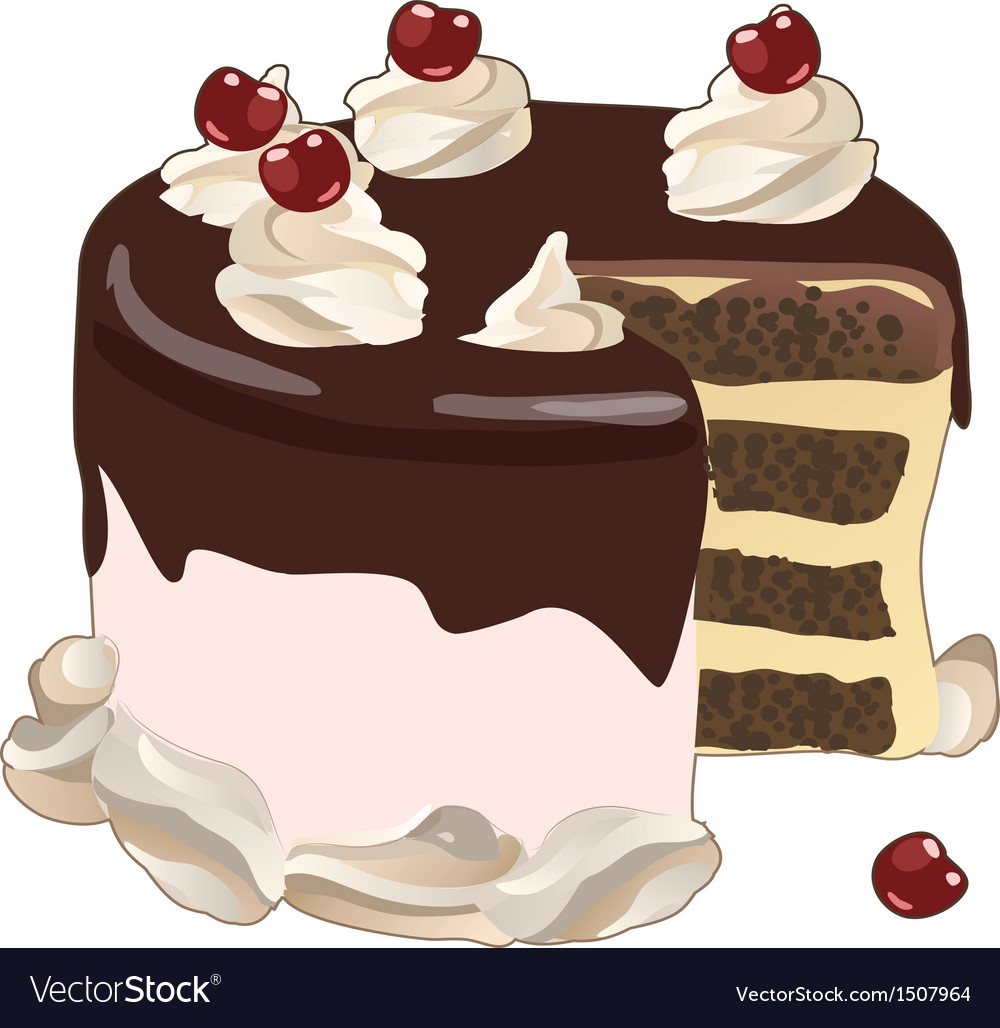 Cake Royalty Free Vector Image - VectorStock