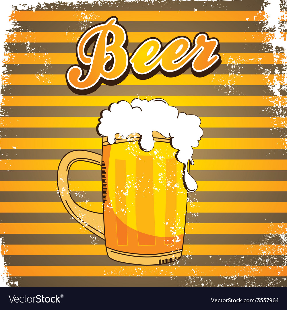Cold beer Royalty Free Vector Image - VectorStock