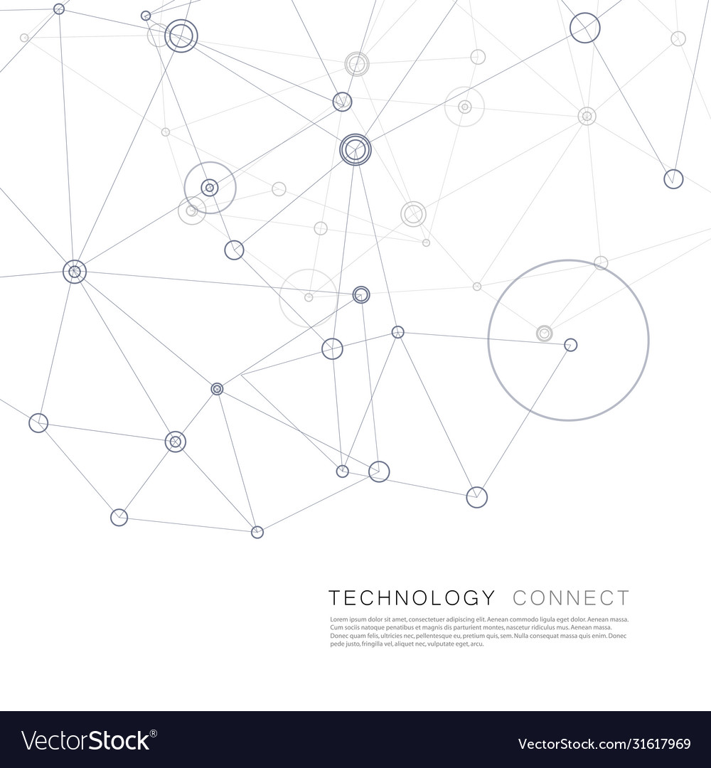 Abstract Connect Molecule Science Royalty Free Vector Image