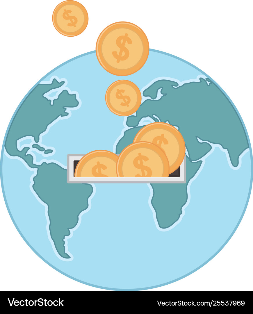 Isolated money design Royalty Free Vector Image