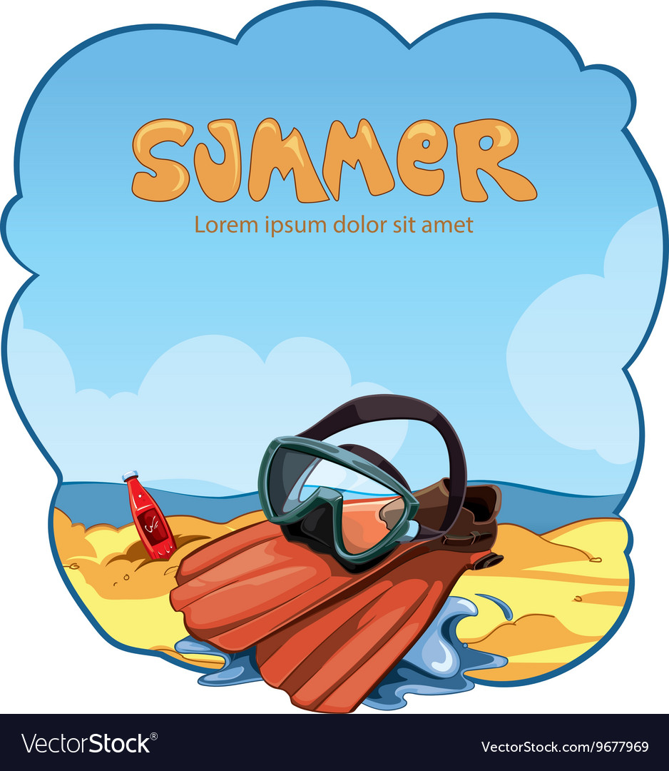 Summer frame Royalty Free Vector Image - VectorStock