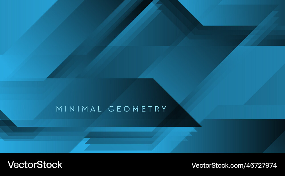Dark blue tech geometric minimal abstract Vector Image