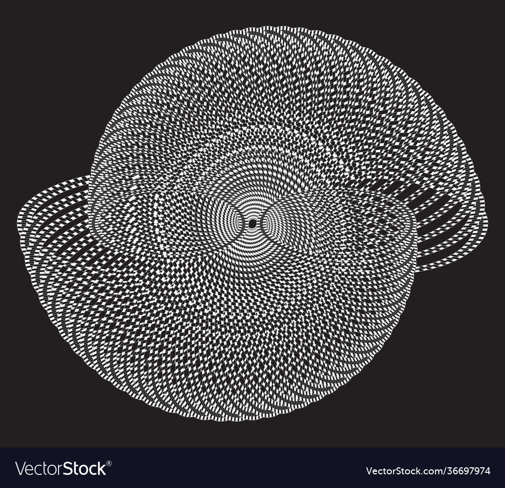 Dotted halftone spiral color pattern or texture Vector Image