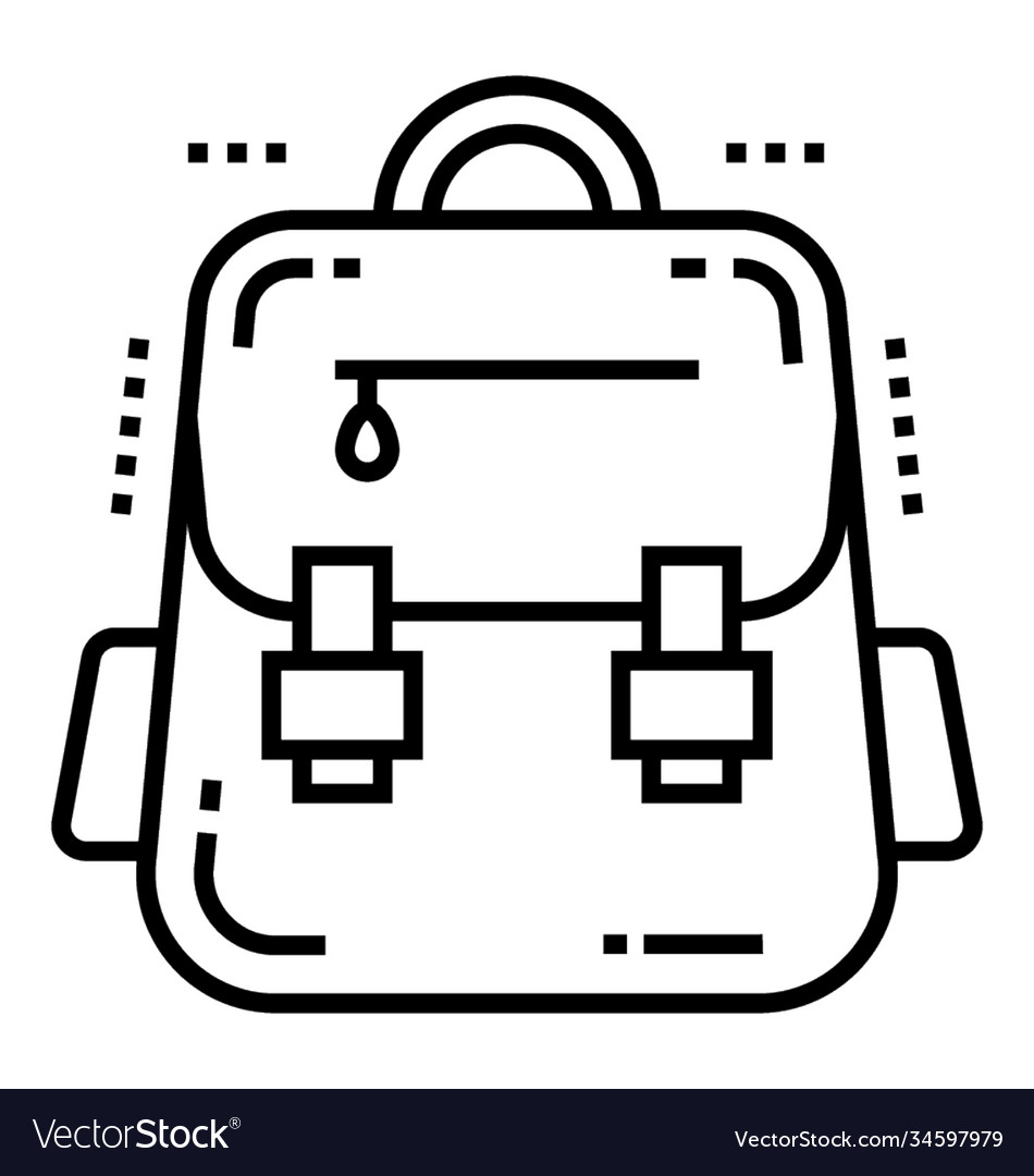 Backpack Royalty Free Vector Image - VectorStock