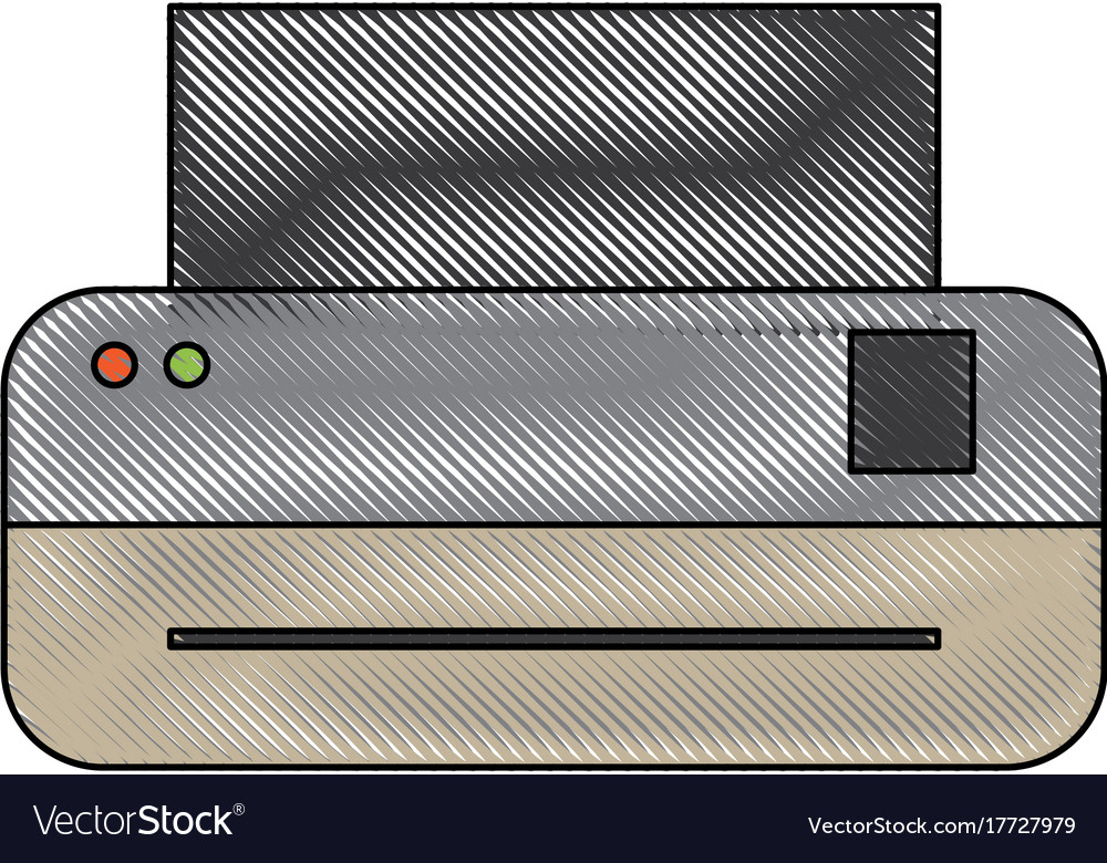 Printer machine icon Royalty Free Vector Image