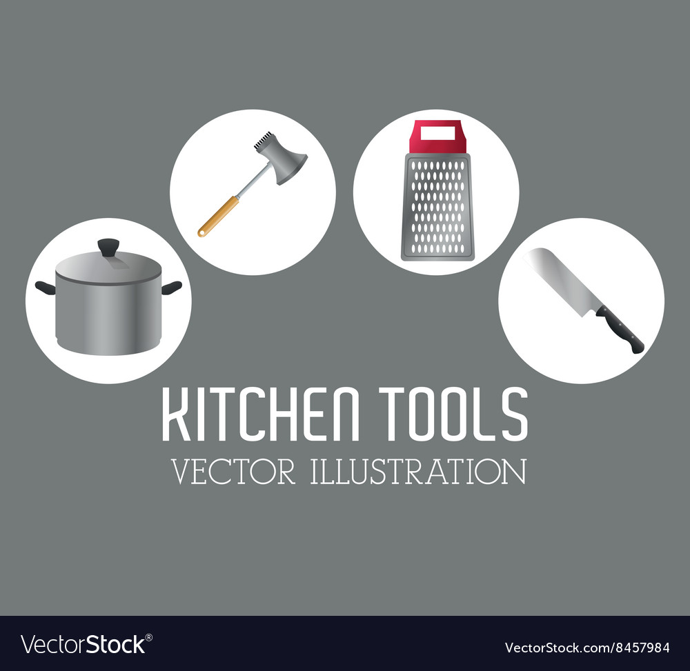 Kitchen tools editable Royalty Free Vector Image