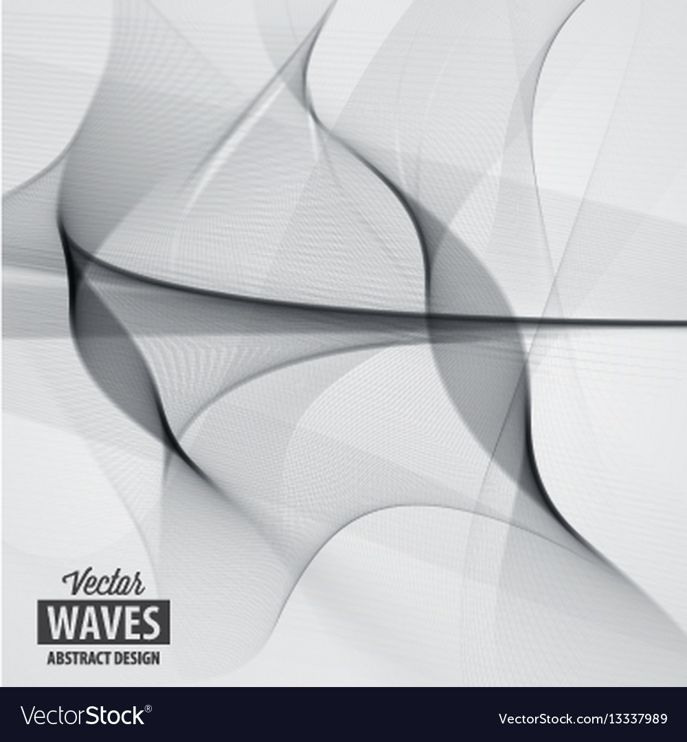 Abstract smooth color wave Royalty Free Vector Image
