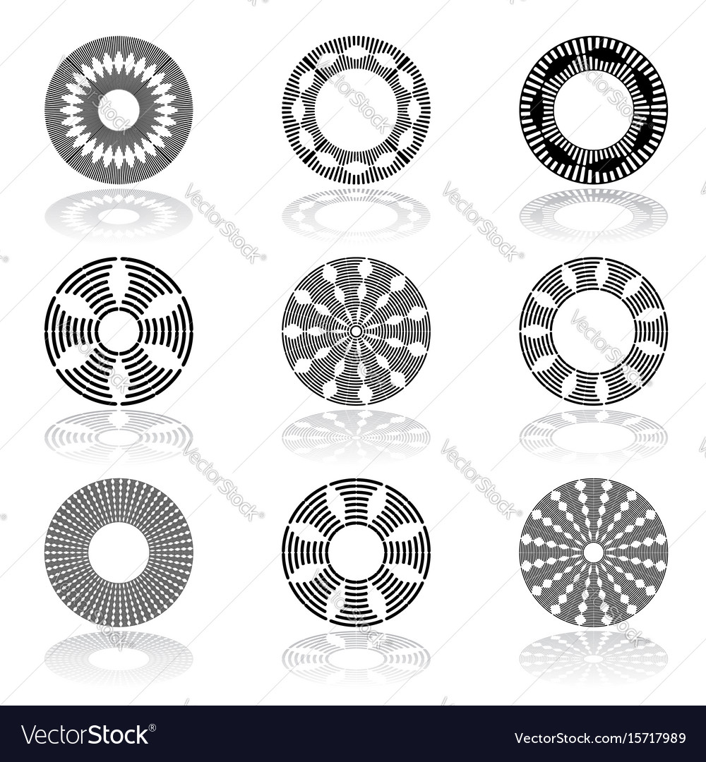 Design elements set Royalty Free Vector Image - VectorStock