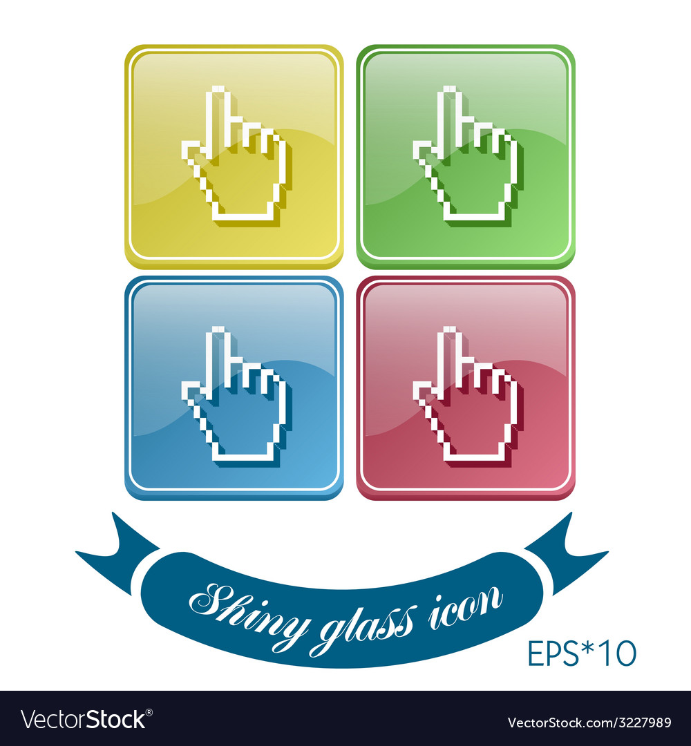 Mouse hand cursor Royalty Free Vector Image - VectorStock
