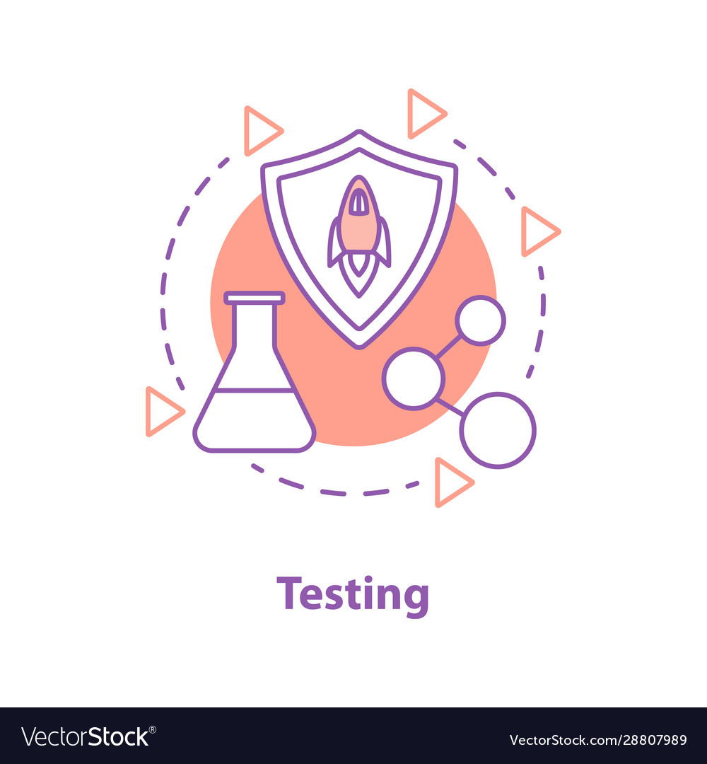 Product testing concept icon Royalty Free Vector Image Product testing concept icon Royalty Free Vector Image