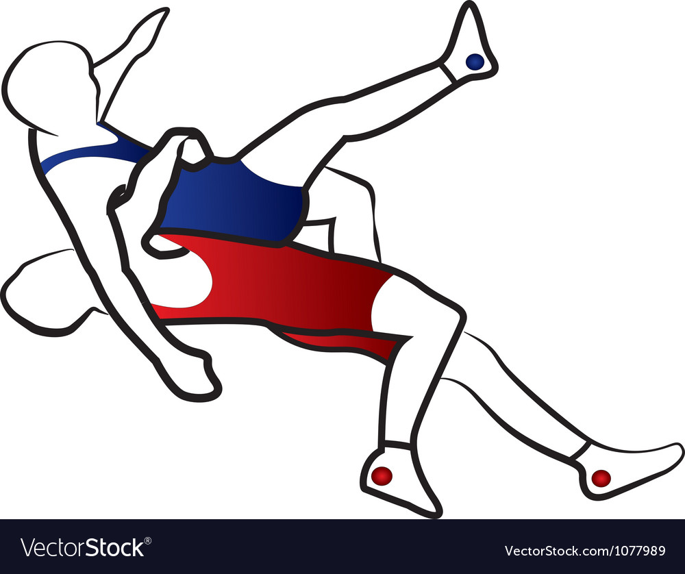 Wrestling suplay throw Royalty Free Vector Image Wrestling suplay throw Royalty Free Vector Image