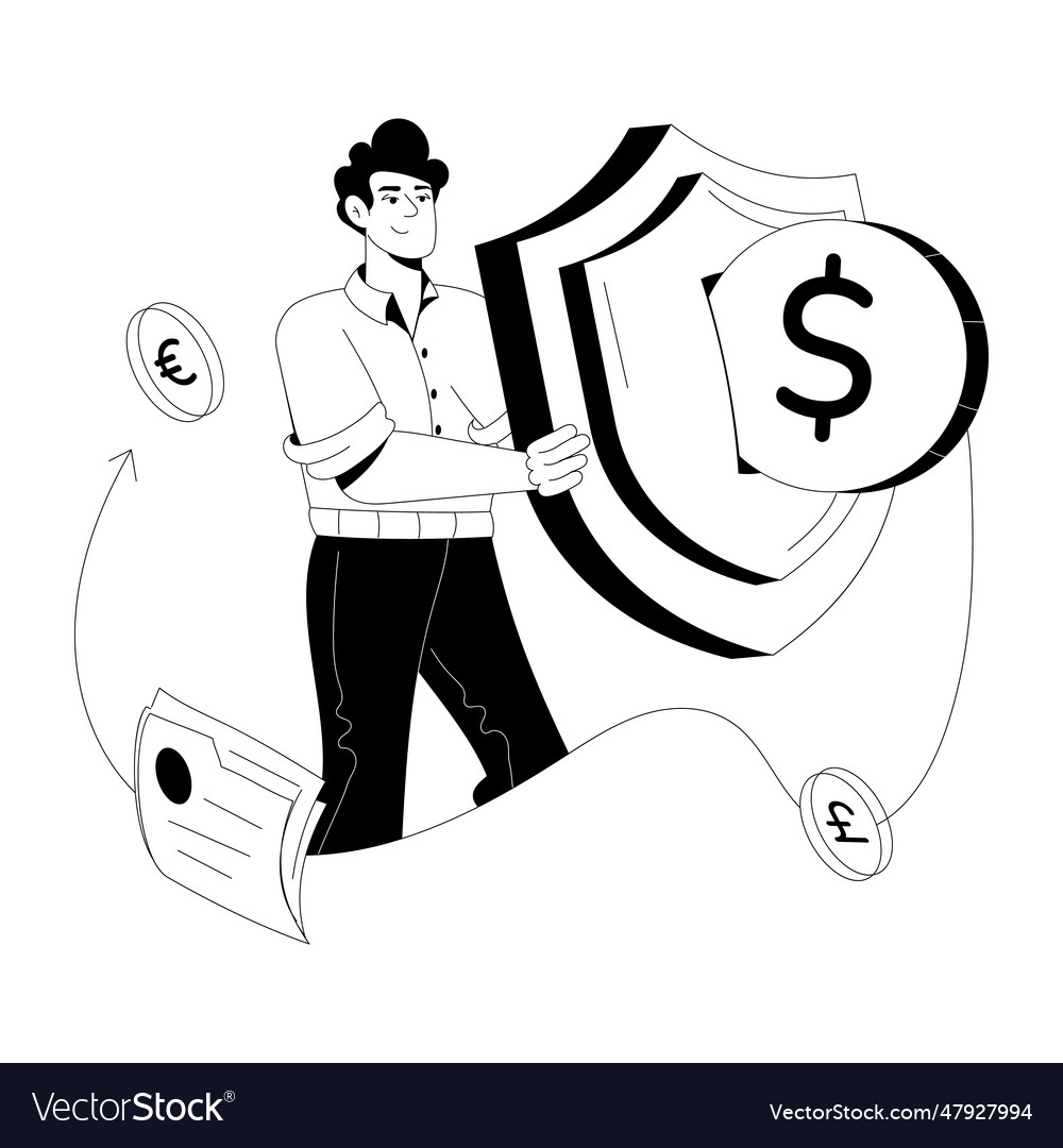 Secure Transaction Royalty Free Vector Image Vectorstock