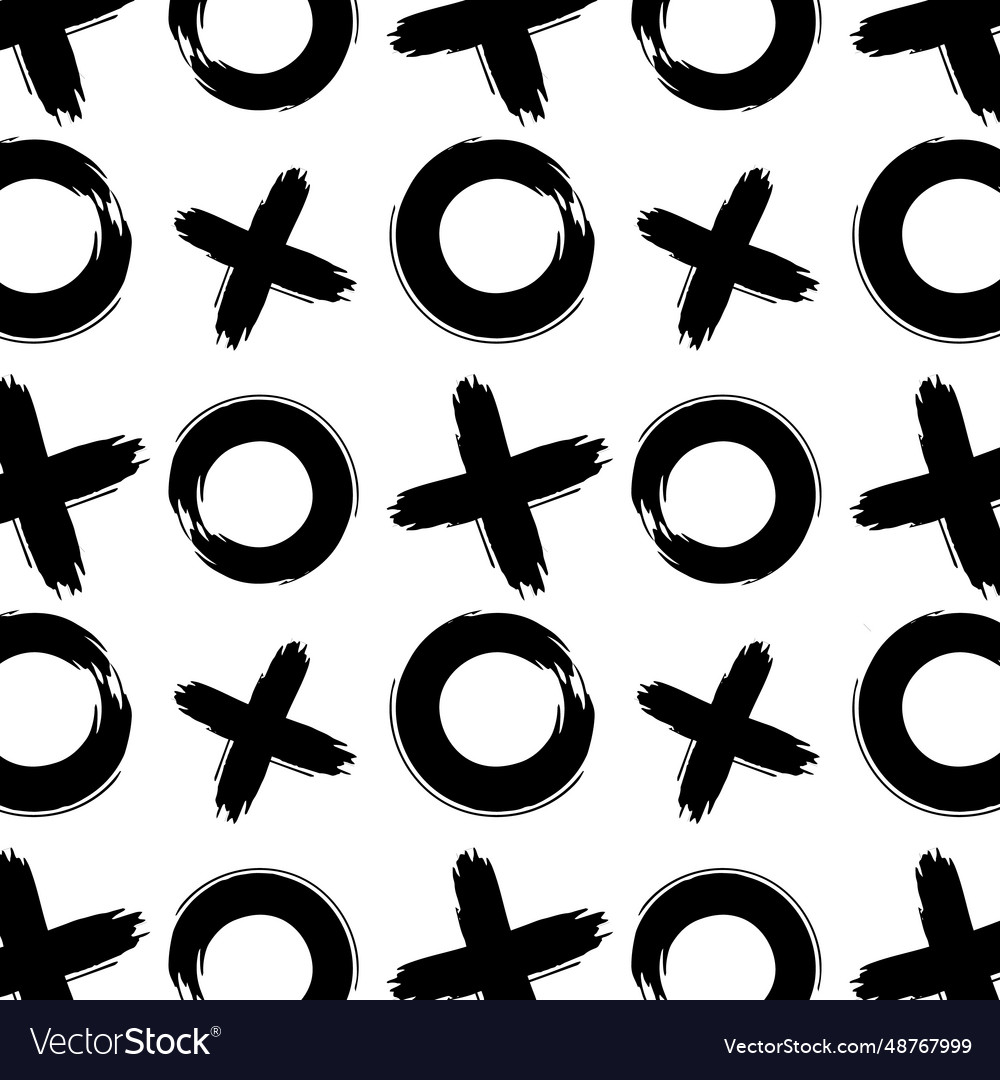 Crossed Zero Pattern Royalty Free Vector Image