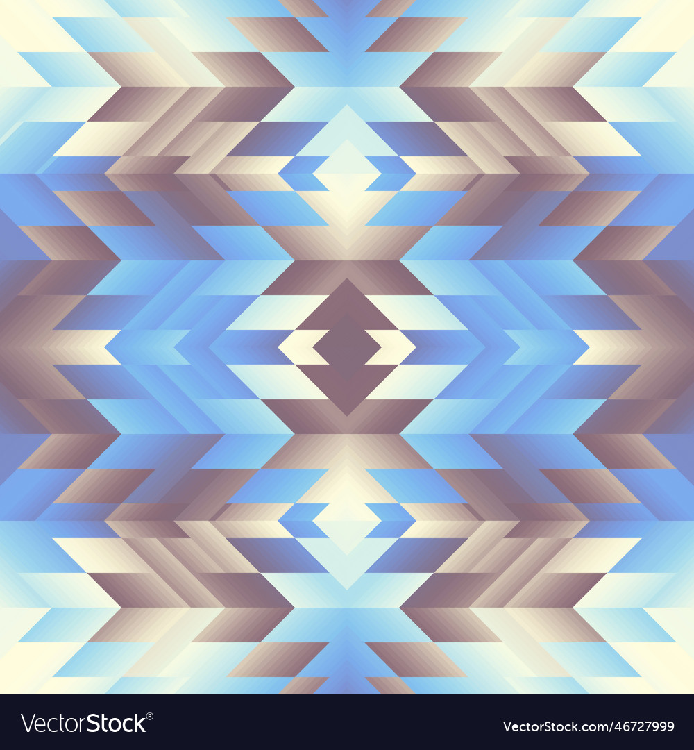 Geometric abstract triangles pattern aztec Vector Image