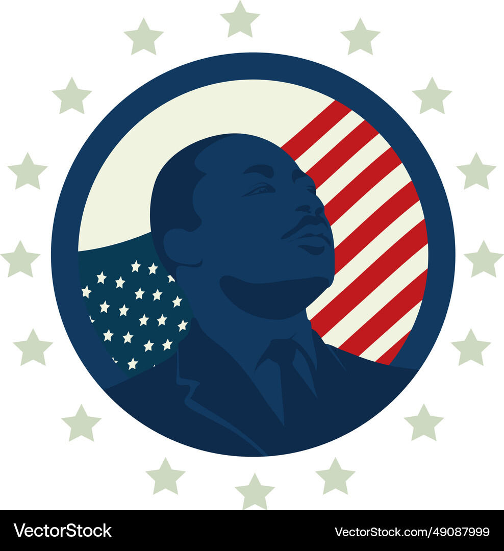 Martin luther king day event Royalty Free Vector Image