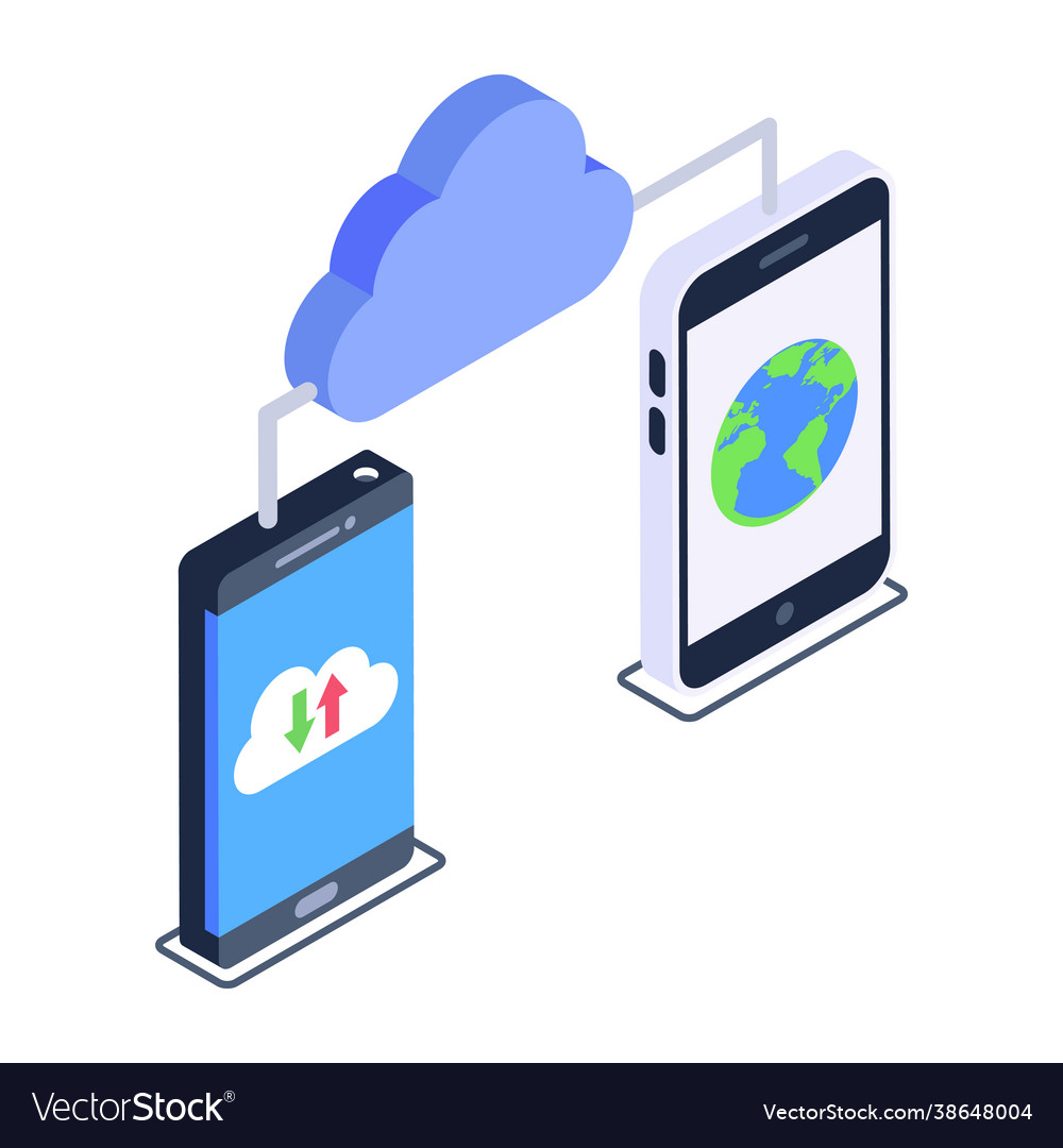 Shared computing Royalty Free Vector Image - VectorStock