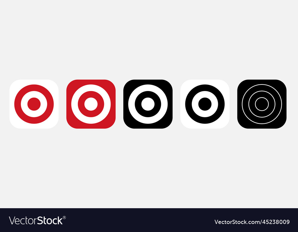 App icon target Royalty Free Vector Image - VectorStock