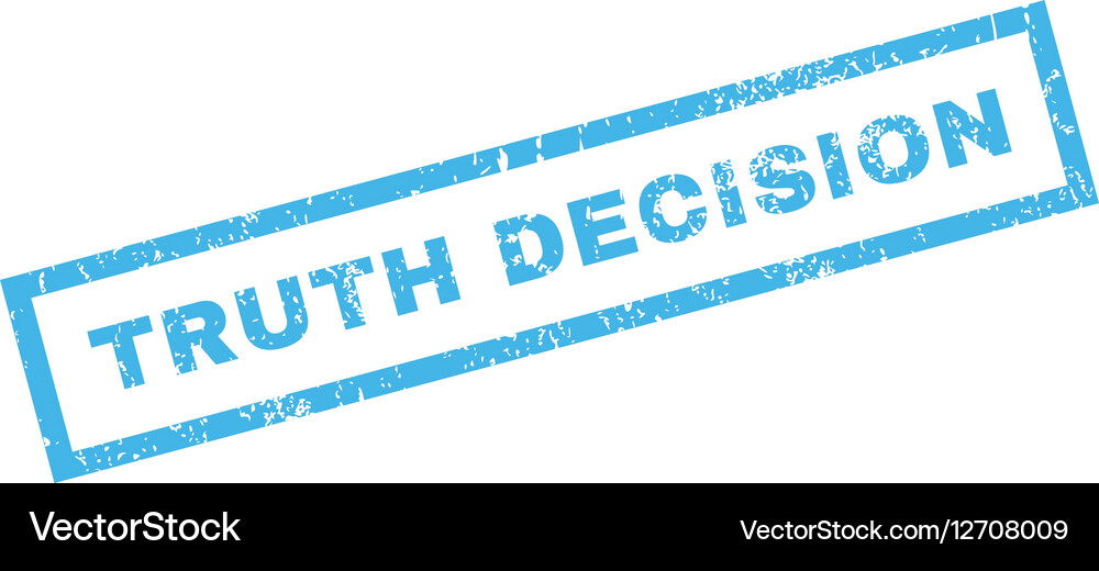 Truth Decision Rubber Stamp Royalty Free Vector Image