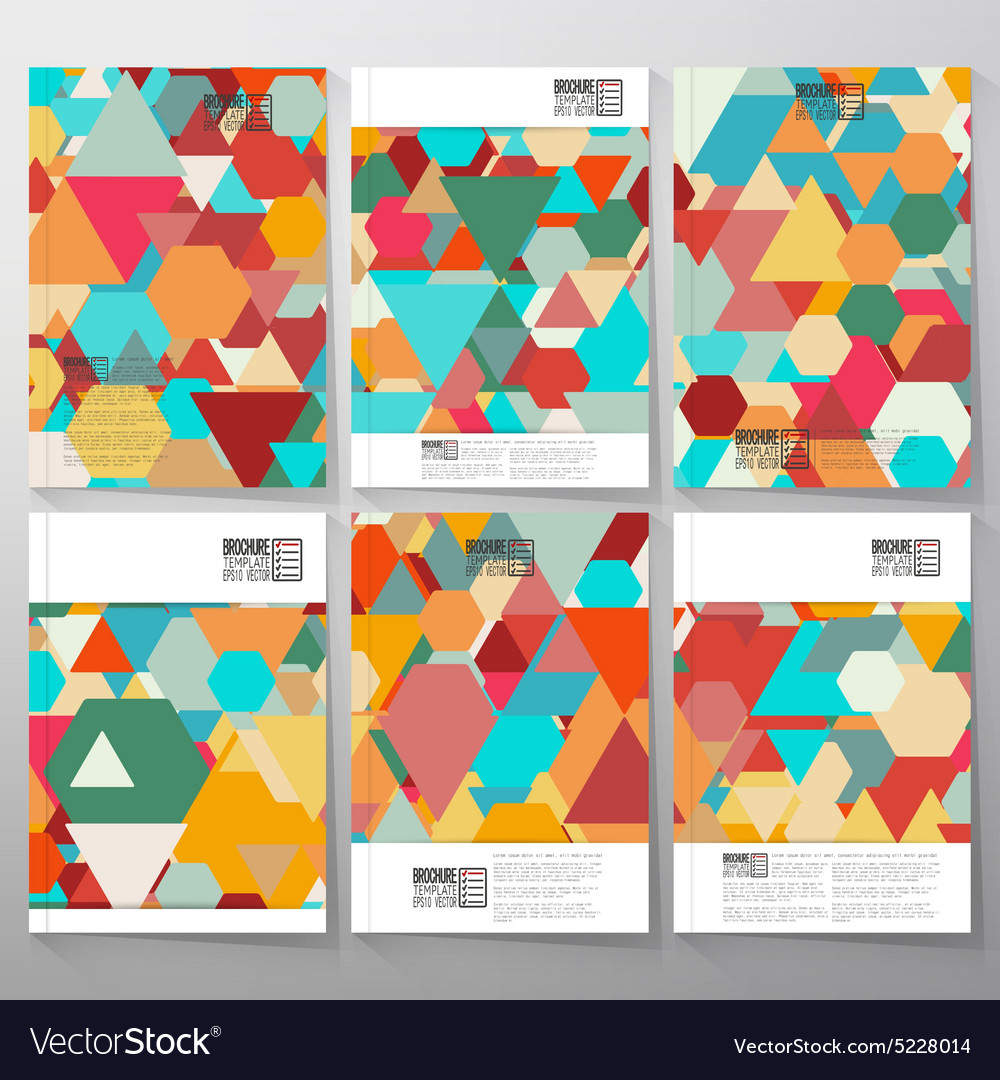 Colorful geometric background abstract triangle Vector Image