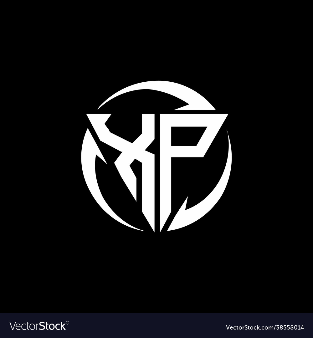 Xp logo monogram design template Royalty Free Vector Image