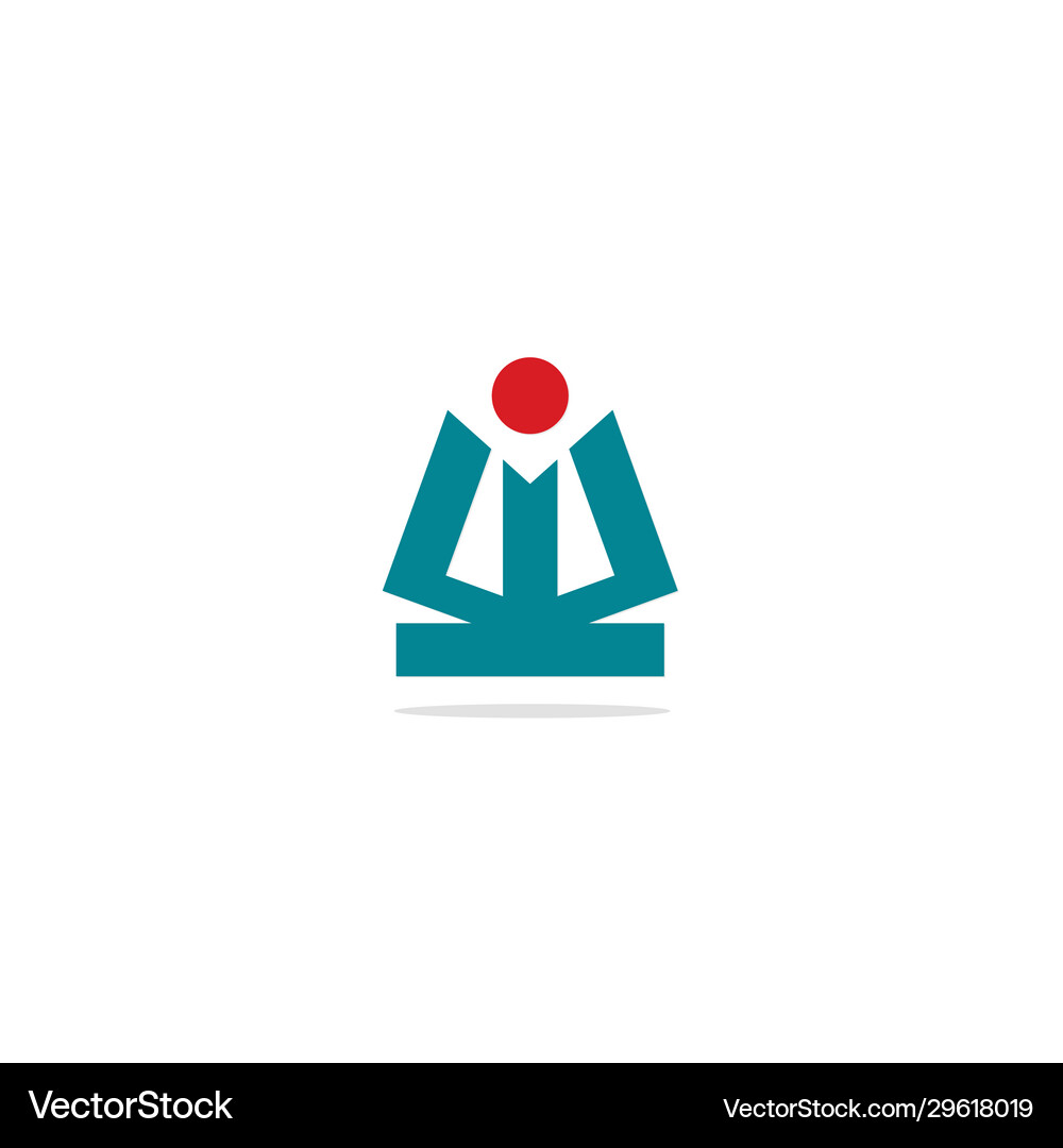 Abstract shape geometry logo Royalty Free Vector Image