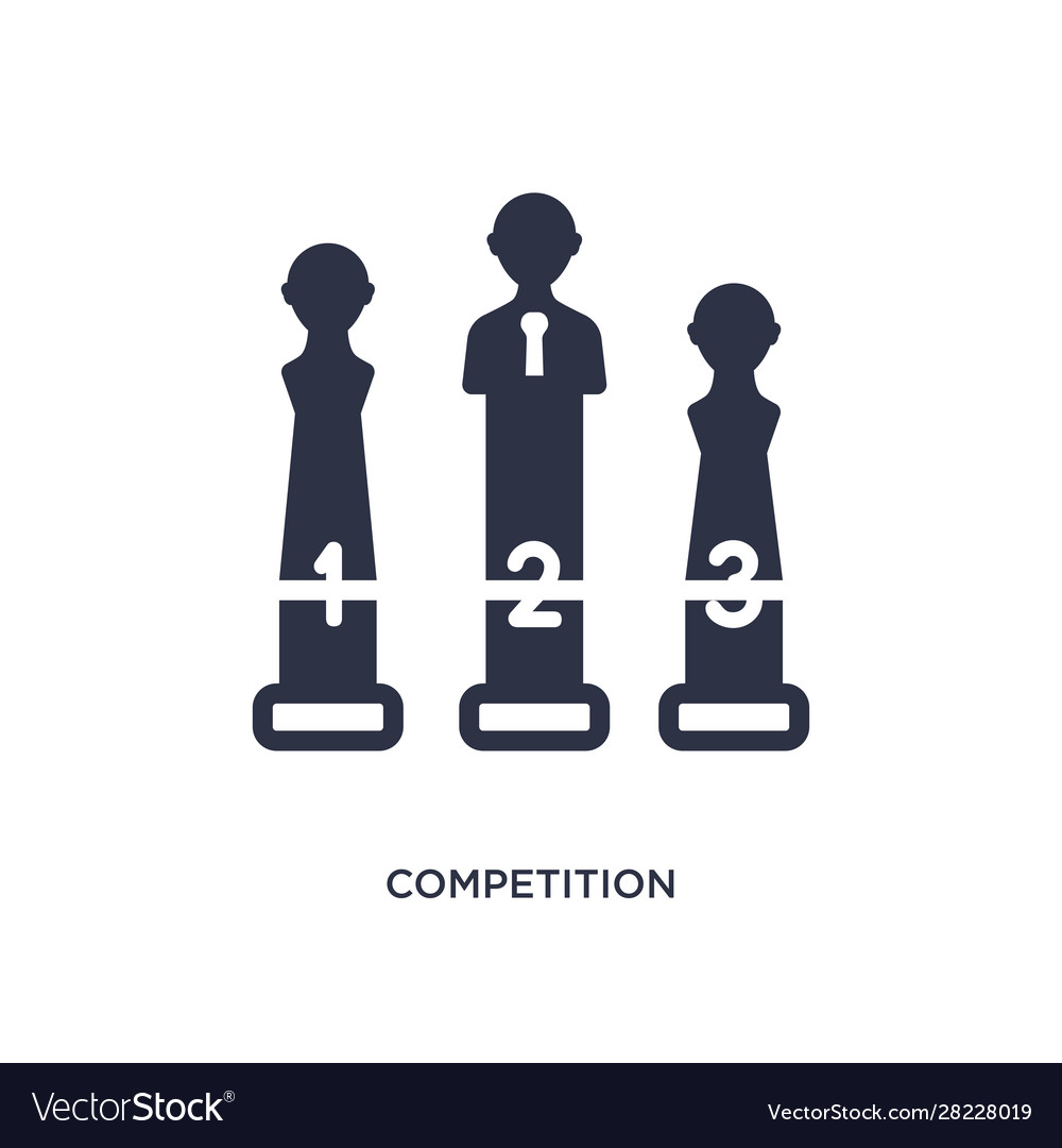 Competition icon on white background simple Vector Image
