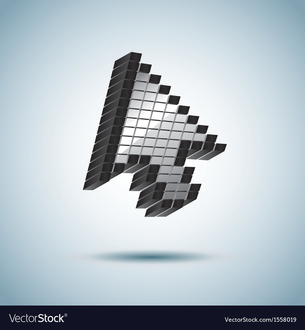 Huge mouse cursor Royalty Free Vector Image - VectorStock