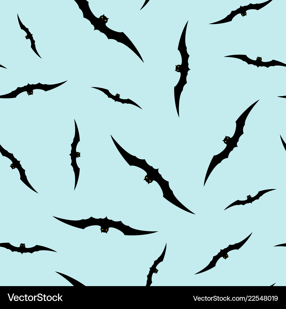 Seamless halloween background with bats Royalty Free Vector