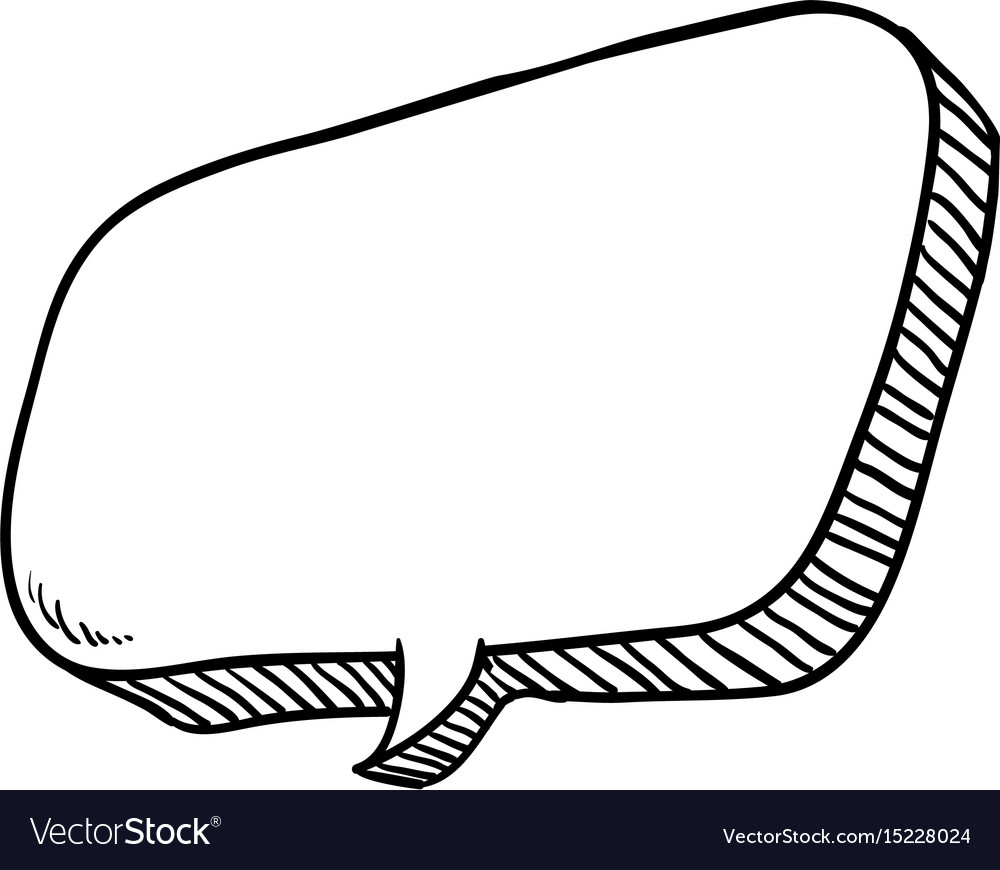 Comic bubble draw Royalty Free Vector Image - VectorStock