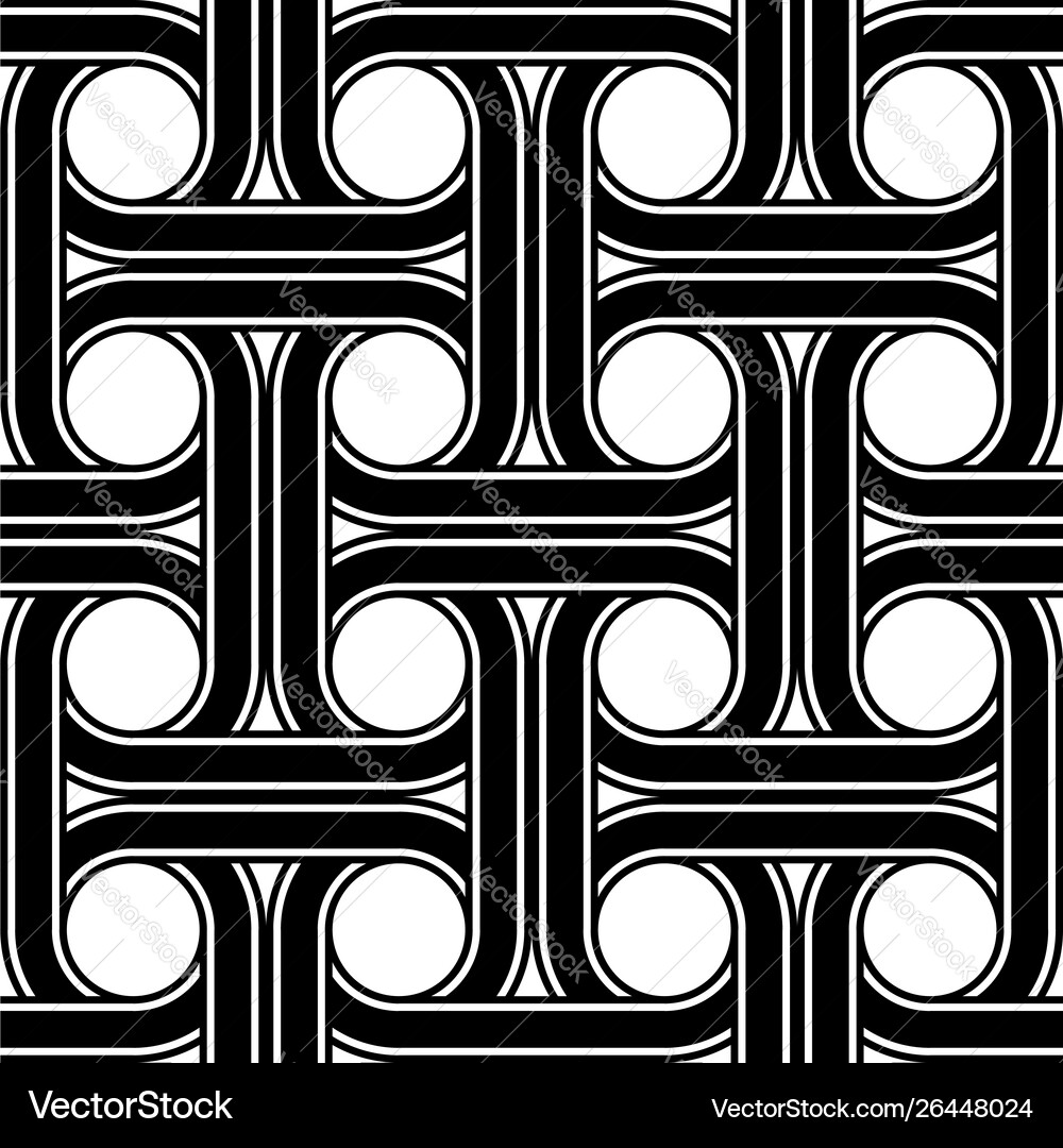 Design seamless interlaced pattern Royalty Free Vector Image