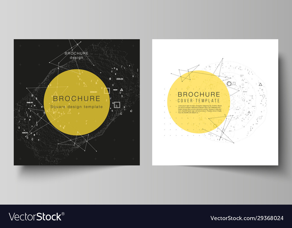 Layout two square format Royalty Free Vector Image