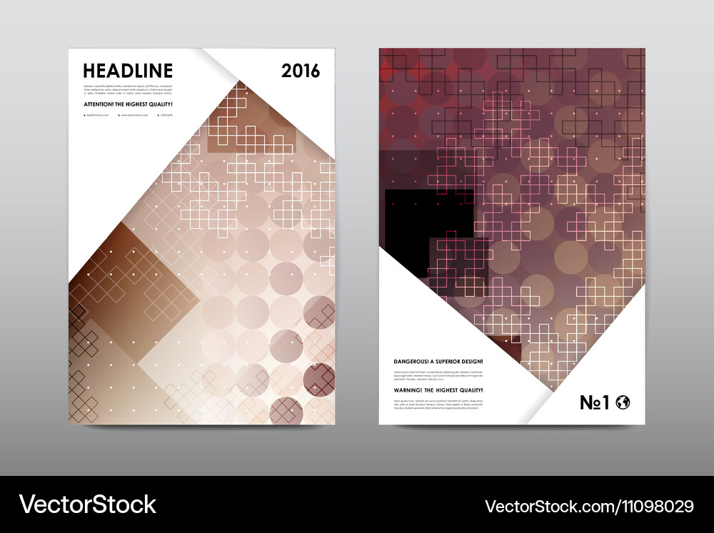 Brochure layout template flyer design Royalty Free Vector