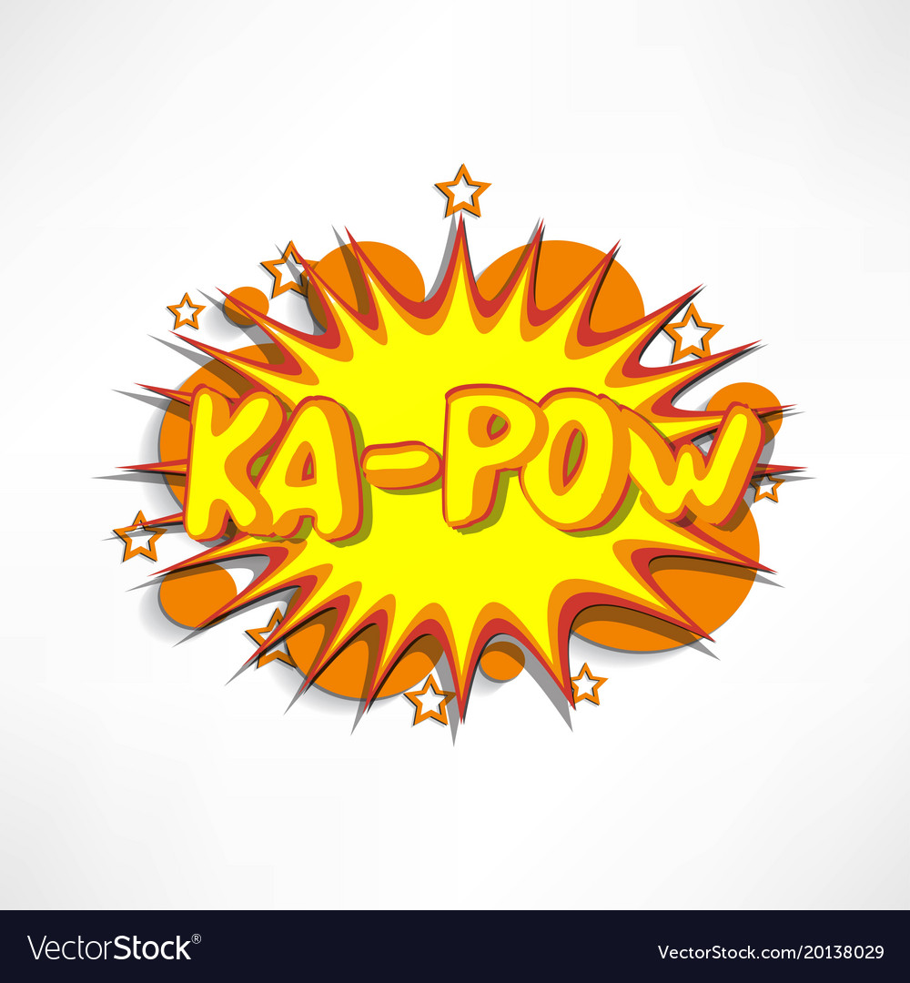 Comic book explosion Royalty Free Vector Image