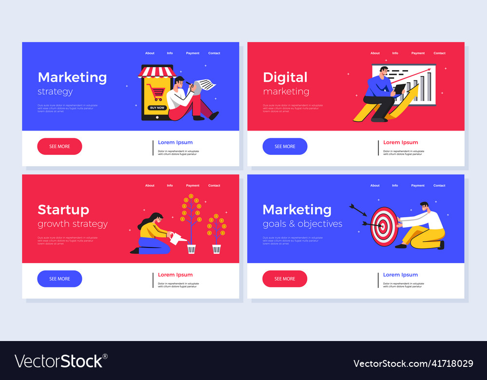 Marketing banners set Royalty Free Vector Image