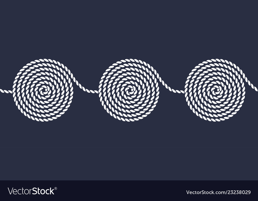 Rope spiral seamless pattern Royalty Free Vector Image