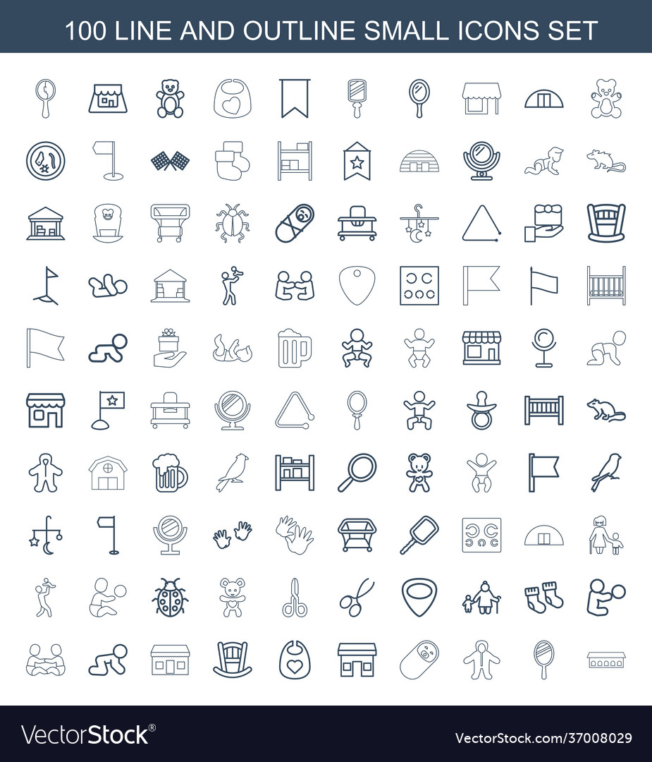 Small icons Royalty Free Vector Image - VectorStock