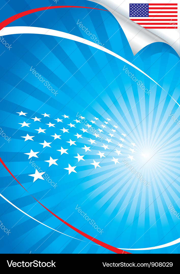 Stars and Stripes Background Royalty Free Vector Image