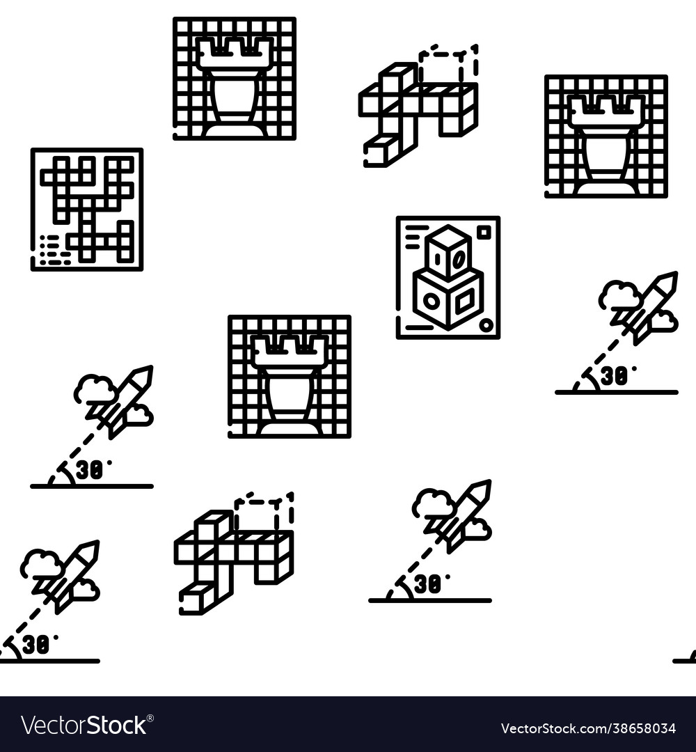 Self study lessons seamless pattern Royalty Free Vector