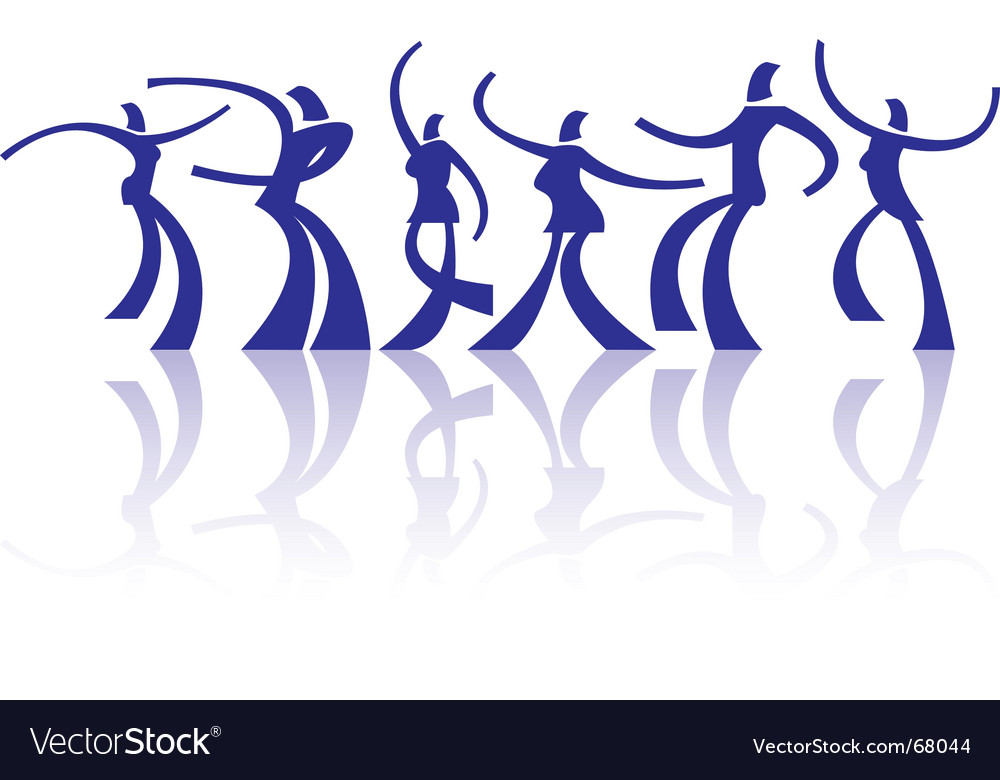Dancers Royalty Free Vector Image - VectorStock