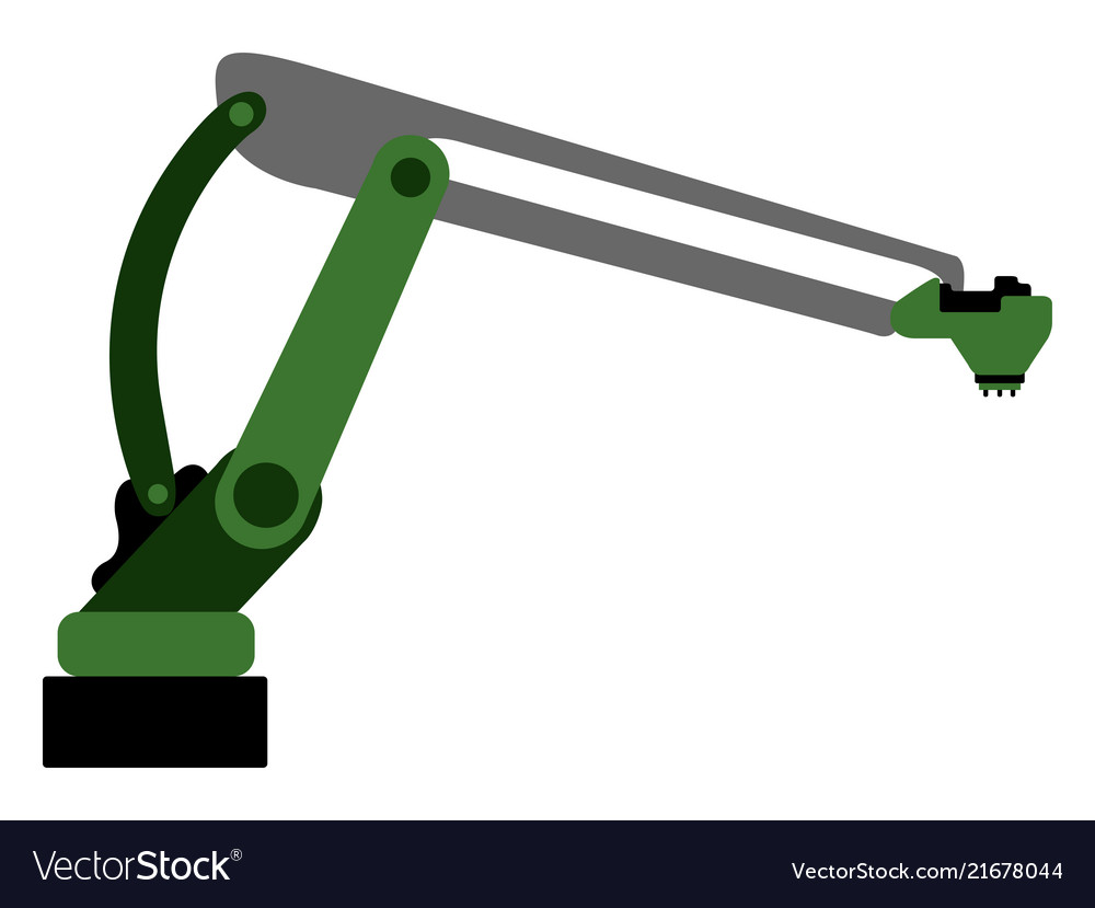 Isolated robotic arm icon Royalty Free Vector Image Isolated robotic arm icon Royalty Free Vector Image