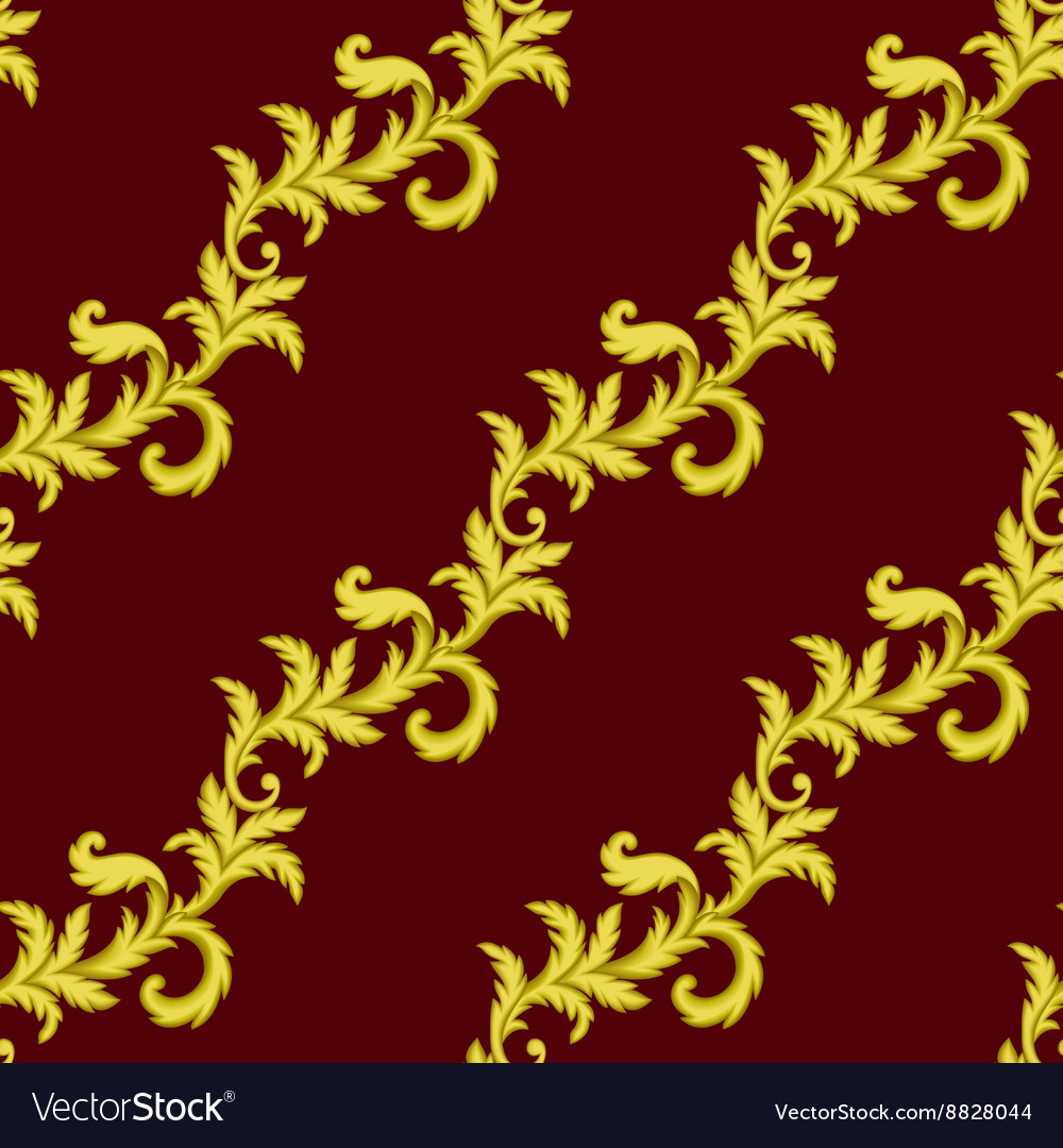 Seamless gold pattern Royalty Free Vector Image
