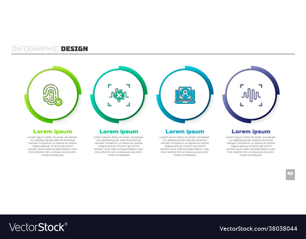 Set rejection fingerprint voice recognition Vector Image Set rejection fingerprint voice recognition Vector Image